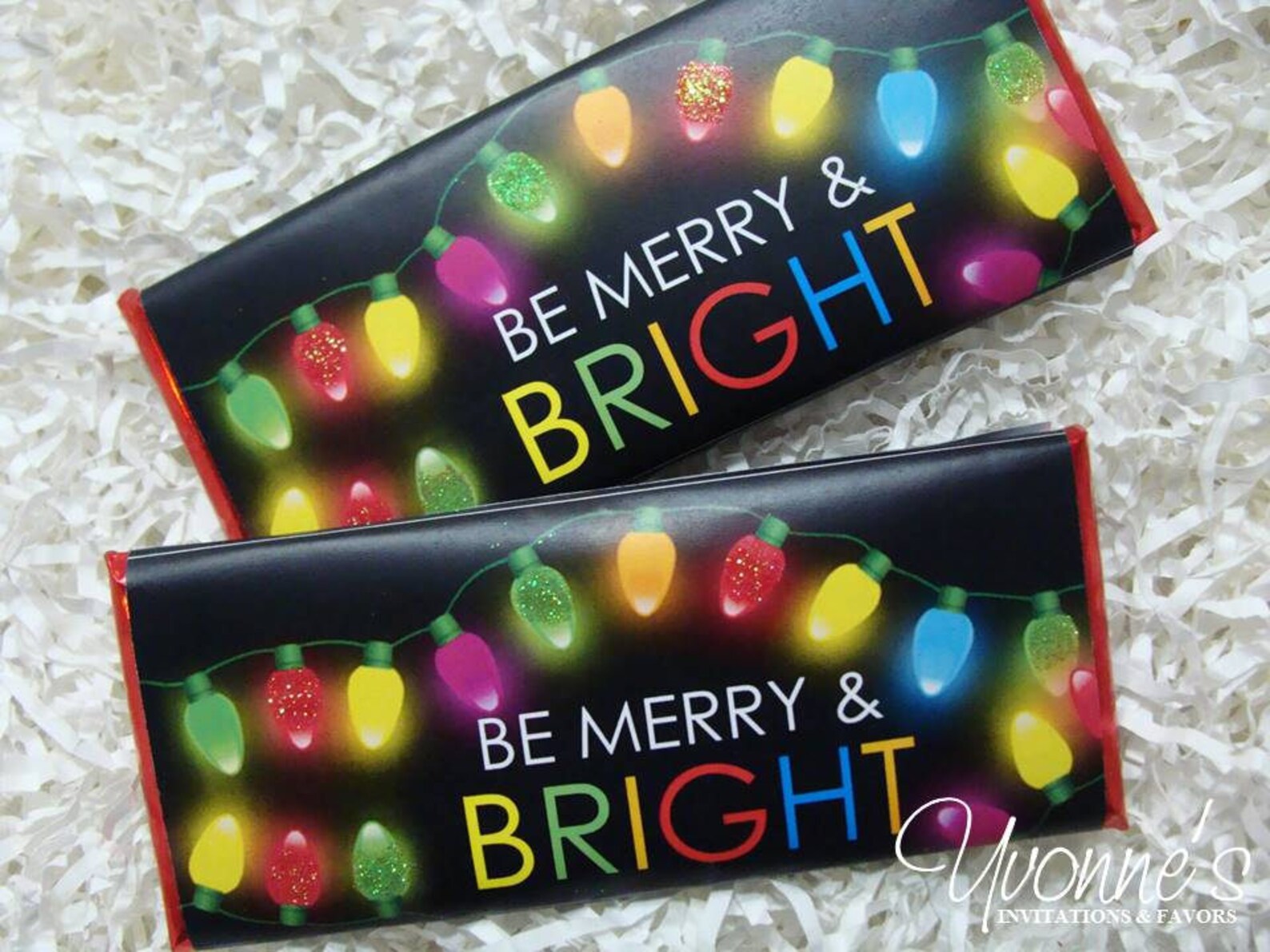 Christmas Candy Bar Wrappers for Chocolate Bar Favors-xmastree - Etsy