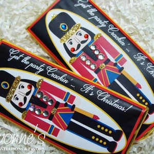 Christmas Nutcracker Candy Bar Wrappers Assembled With Chocolate Bars ...