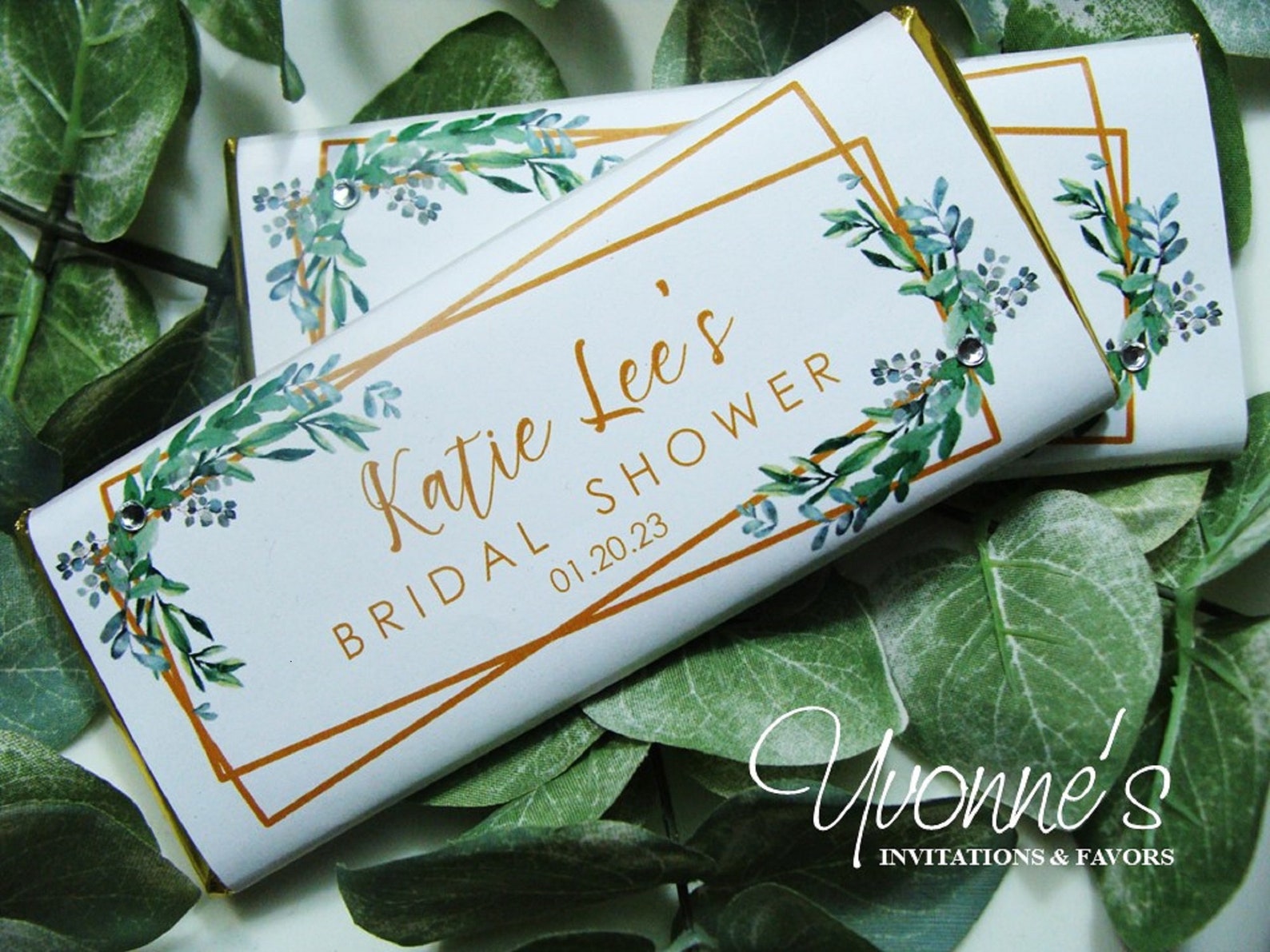 Bridal Shower-wedding Candy Bar Wrappers Assembled With | Etsy