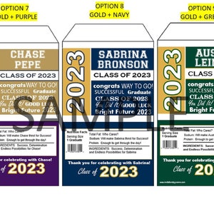 Graduation Gum Party Favors /wrappers - Gum Favors Assembled for High ...