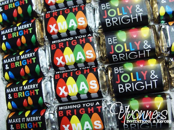 Christmas Mini Candy Bar Wrappers for chocolate | Etsy