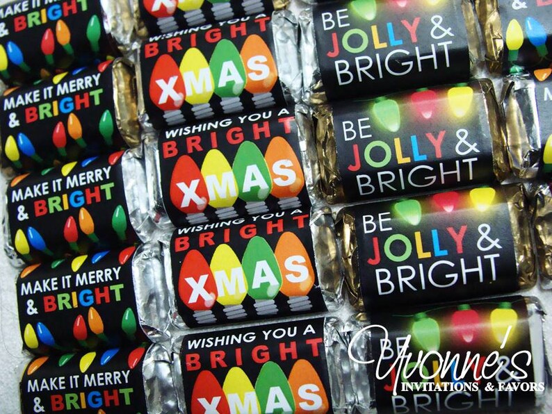 Christmas Mini Candy Bars-assembled Miniature Chocolate Bar - Etsy