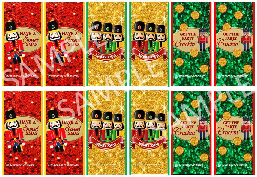 Nutcracker Mini Candy Bar Wrappers Only CHOCOLATES NOT - Etsy