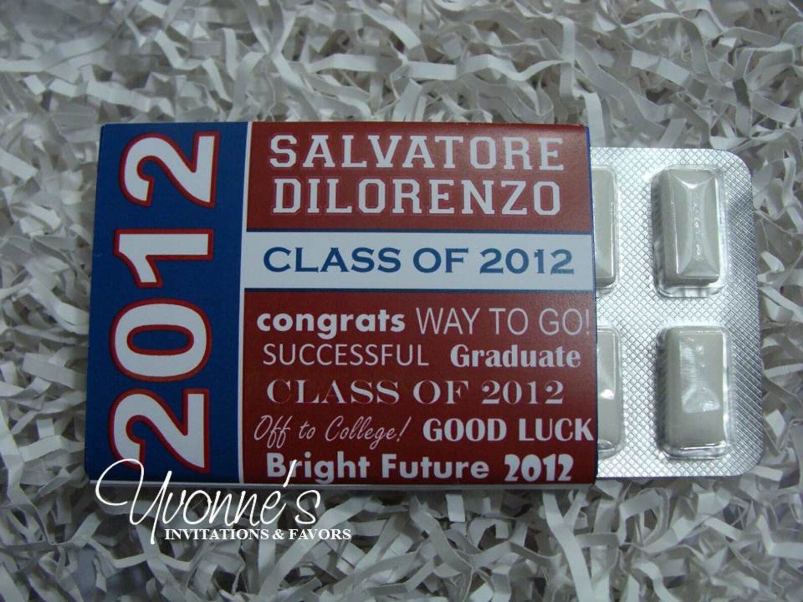 Graduation Gum Party Favors /wrappers Gum Favors Assembled - Etsy