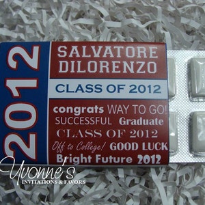 Graduation Gum Party Favors /wrappers Gum Favors Assembled - Etsy