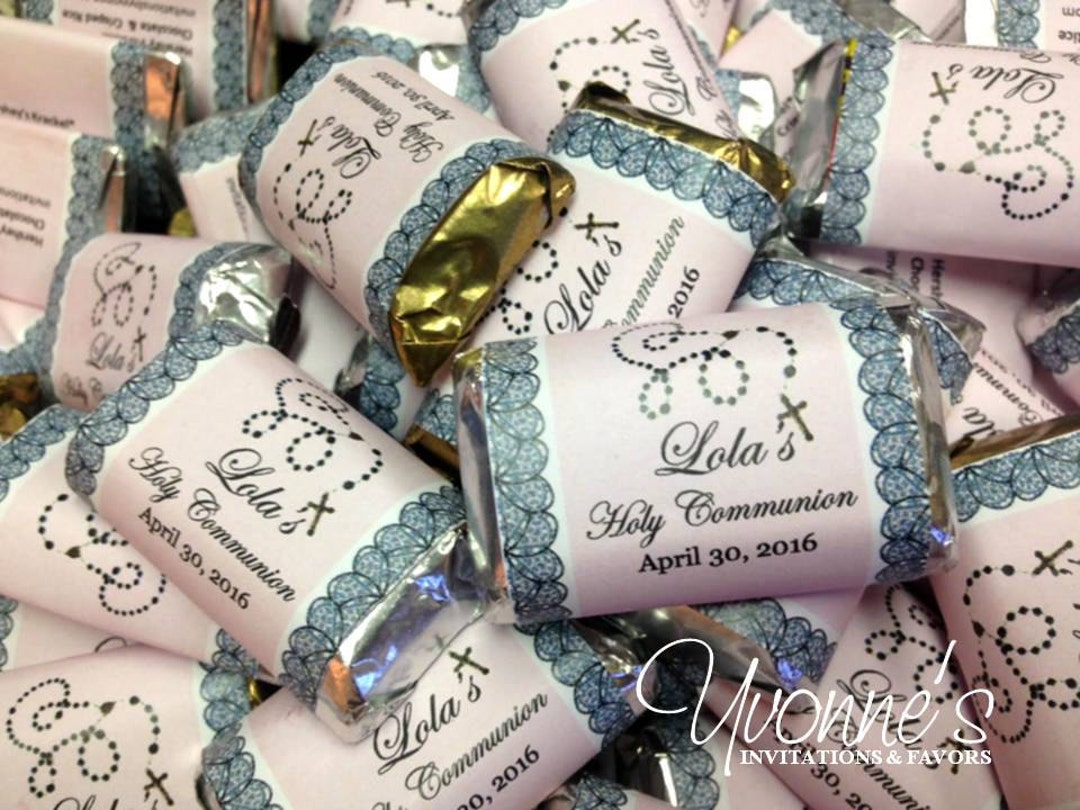 Rosary Bead Communion Mini Candy Bar Wrappers-miniature Chocolate Bar ...