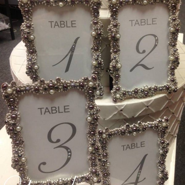 Bling Table Number - Etsy