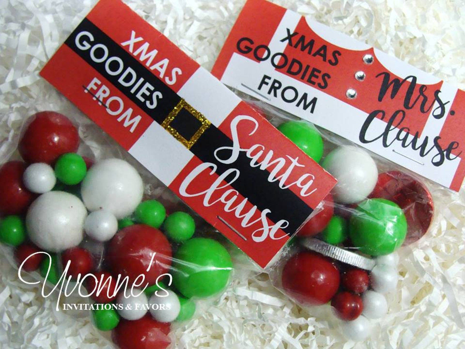 Christmas Party Goody Bags-cookie-candy-treat Bag-holiday Office-school ...