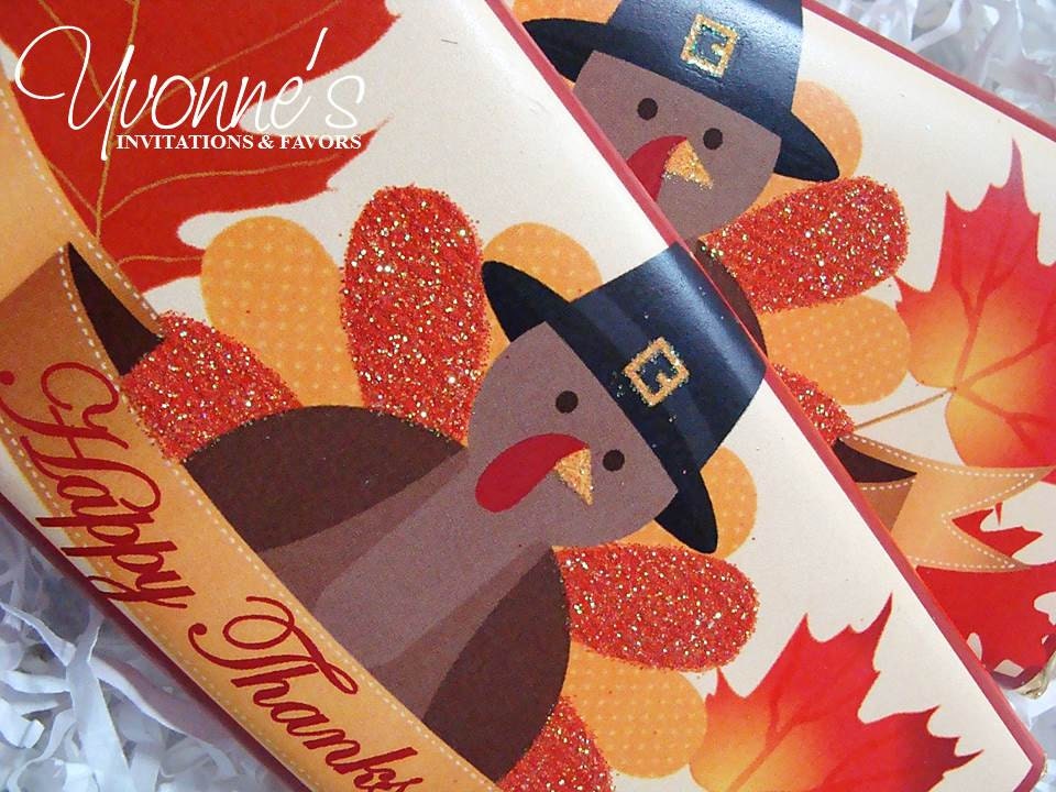 Thanksgiving Candy Bar Wrappers for Chocolate Bar - Etsy