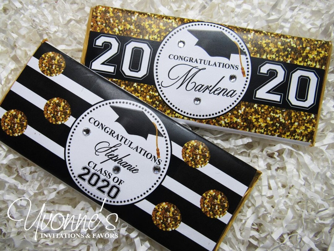 Graduation Candy Bars *assembled* or Wrappers Only-chocolate Bar Favors ...