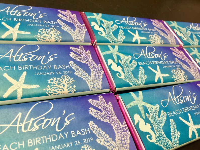 Sea-ocean Under Water Candy Bar Wrappers Assembled With - Etsy