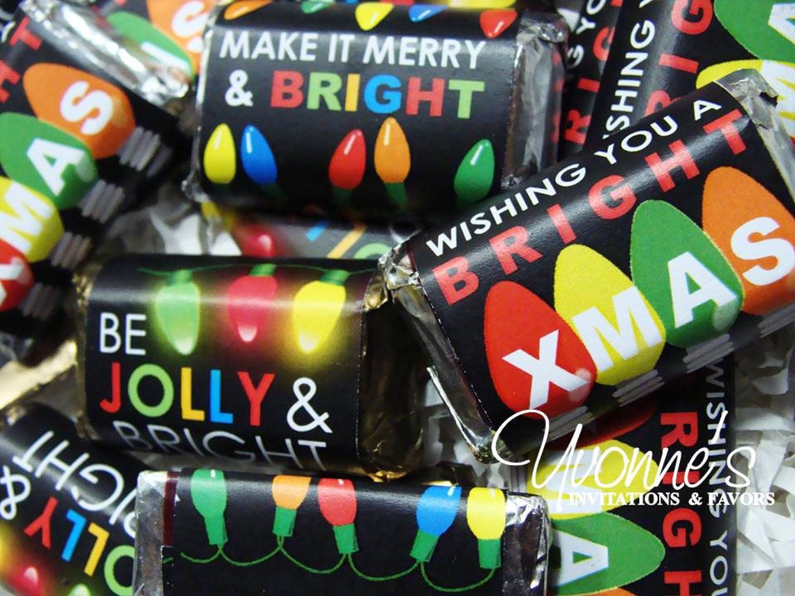Christmas Mini Candy Bars-assembled Miniature Chocolate Bar - Etsy