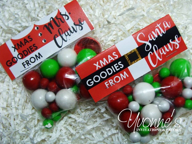 Christmas Party Goody Bags-cookie-candy-treat Bag-holiday Office-school ...