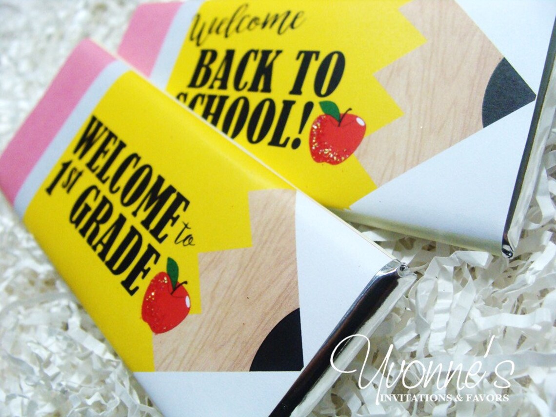 Back to School-first Day of School Gift-candy Bar Wrappers Assembled ...
