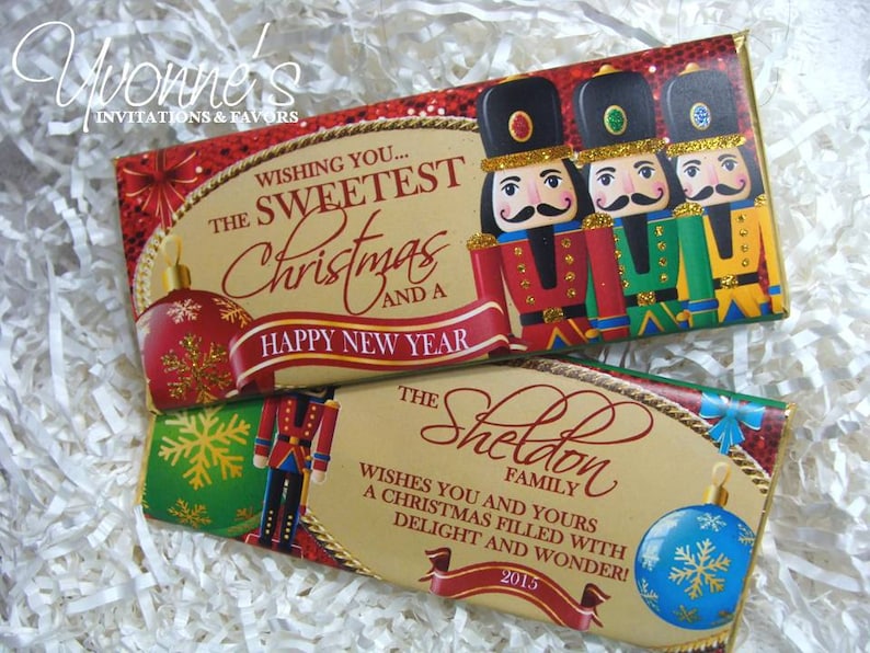 Nutcracker African American-ethnic Candy Bar Wrappers for Chocolate ...