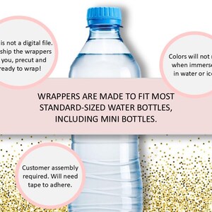 Beach Water Bottle Wrappers - Wedding-bridal Shower-birthday-sweet 16 ...
