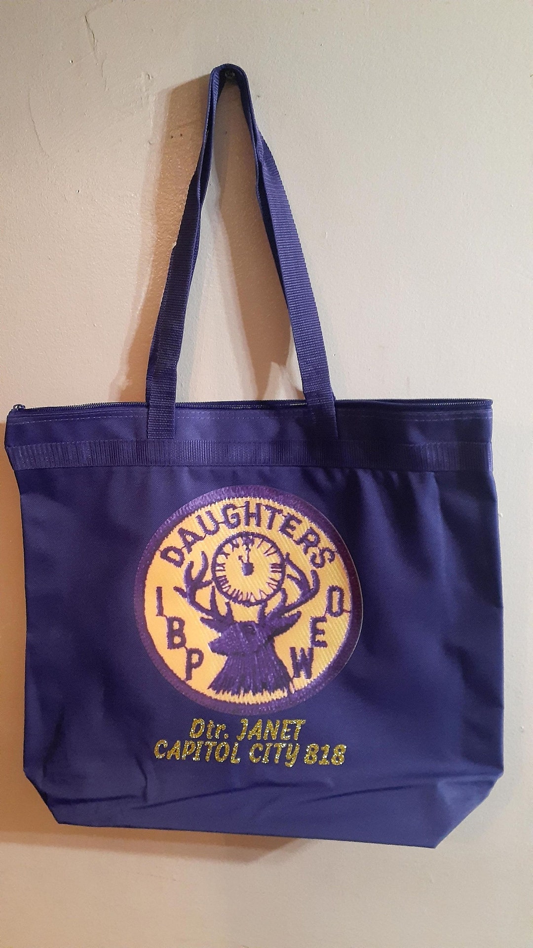 Daughters of the Elks IBPOEW Logo Zipper Tote Bag - Etsy