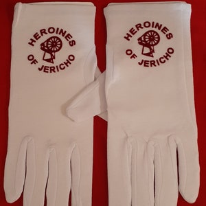 HOJ - Heroines of Jericho Logo Emblem Cotton Gloves. - Etsy