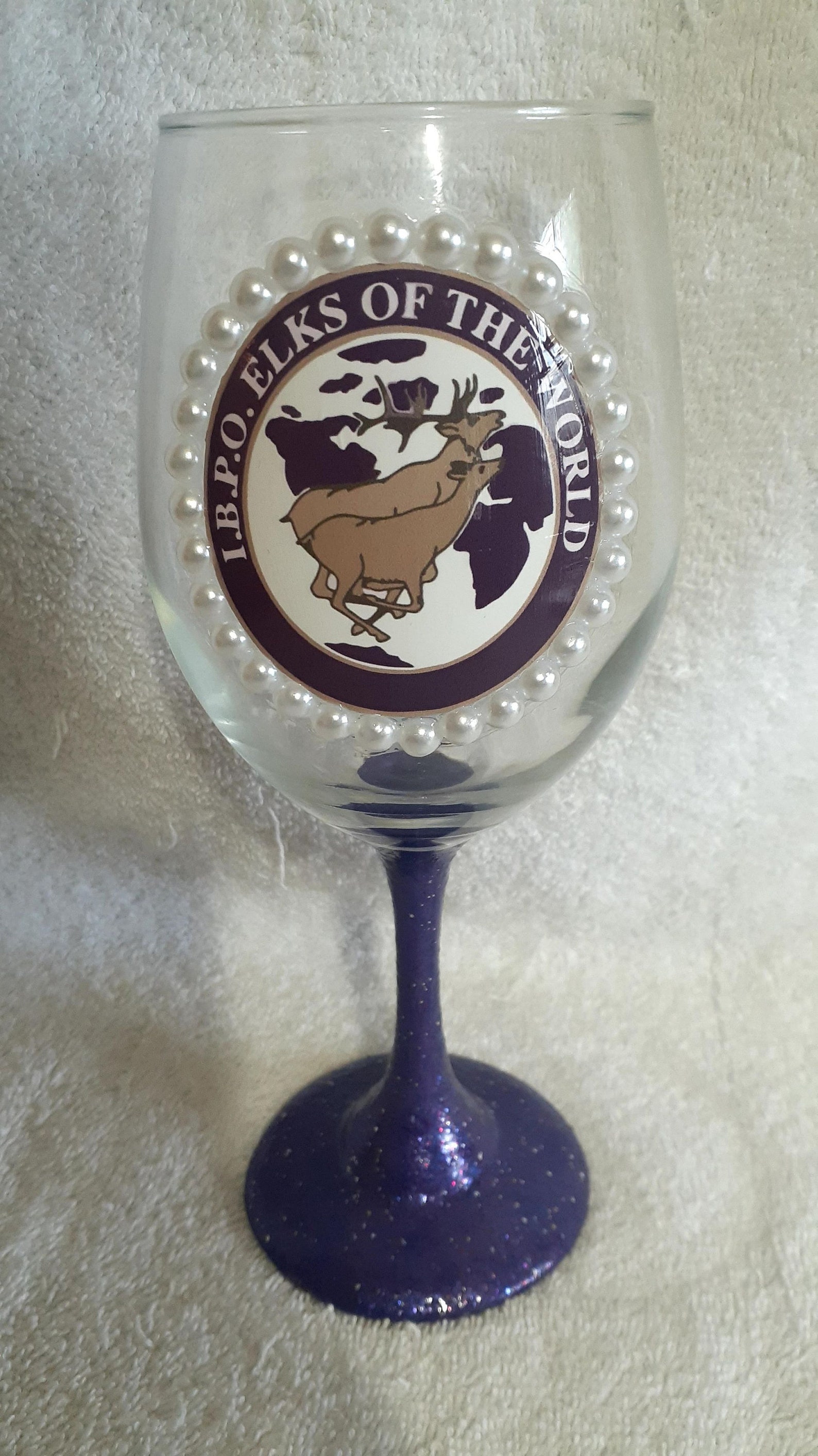 IBPOEW - Elks Logo Trimmed in Pearls Glassware - Etsy