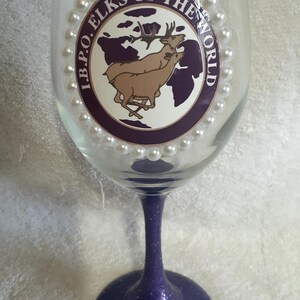 IBPOEW - Elks Logo Trimmed in Pearls Glassware - Etsy