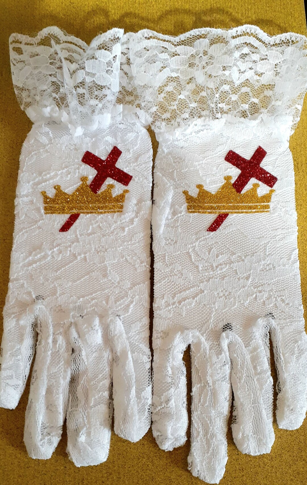 Cyrene Guild Lady Knights Logo Emblem Lace Gloves - Etsy