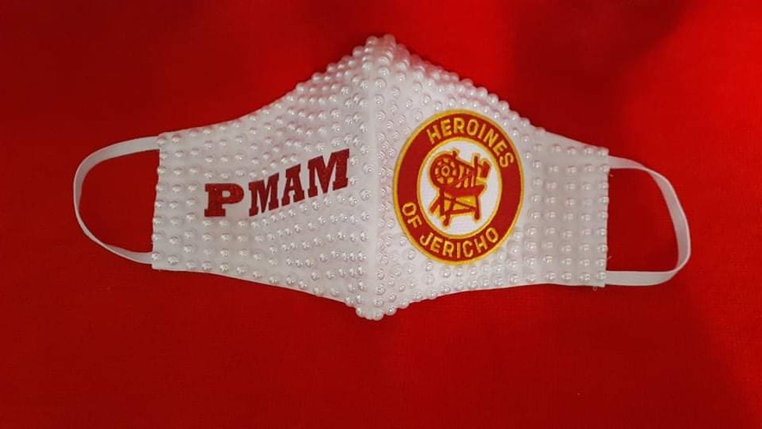 HOJ Heroines of Jericho Logo Emblem Pearls Face Mask - Etsy