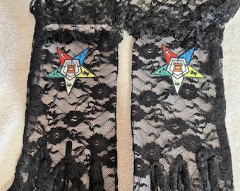 Order of the Eastern Star Lace Gloves - Etsy