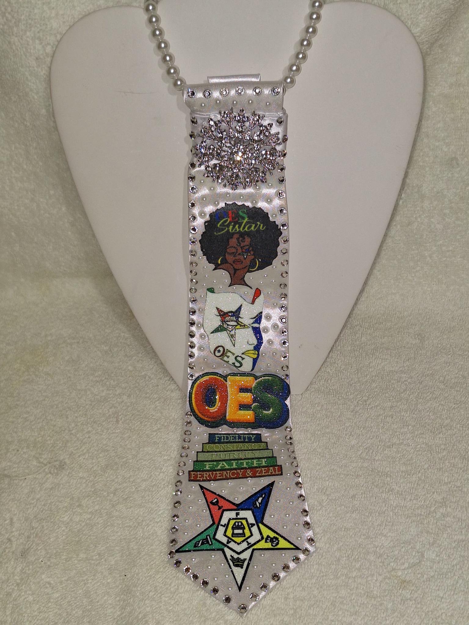 OES - Order of Eastern Star Necktie Necklace - Etsy