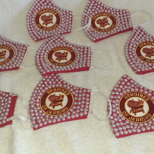 HOJ Heroines of Jericho Logo Emblem Pearls Face Mask - Etsy