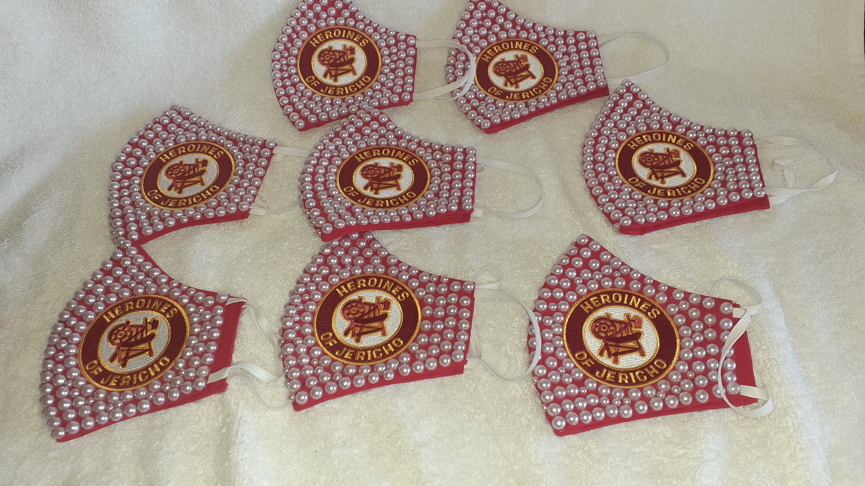 HOJ Heroines of Jericho Logo Emblem Pearls Face Mask - Etsy Canada