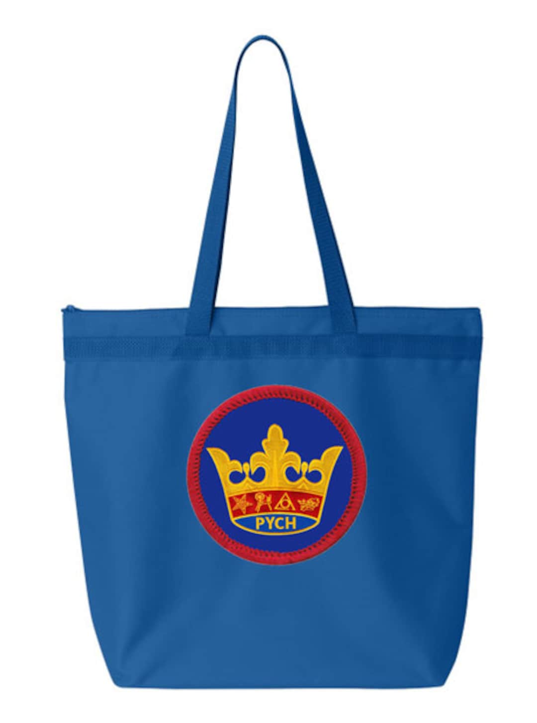 PYCH - Princesses York Cross of Honour Logo Zipper Tote Bag With ...