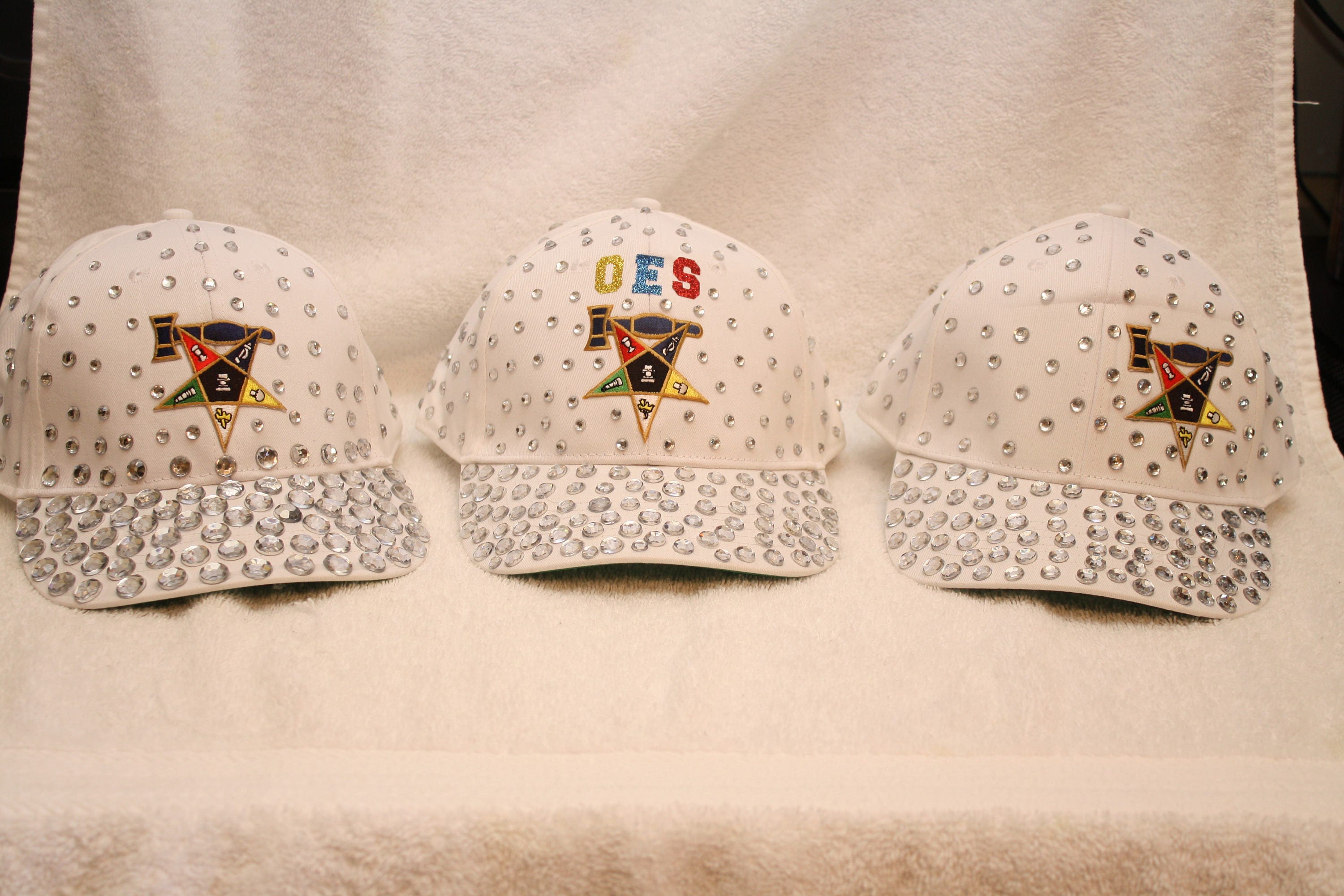 OES Order of the Eastern Rhinestone Embellished Ball Caps - Etsy