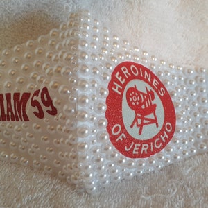 HOJ Heroines of Jericho Logo Emblem Pearls Face Mask - Etsy