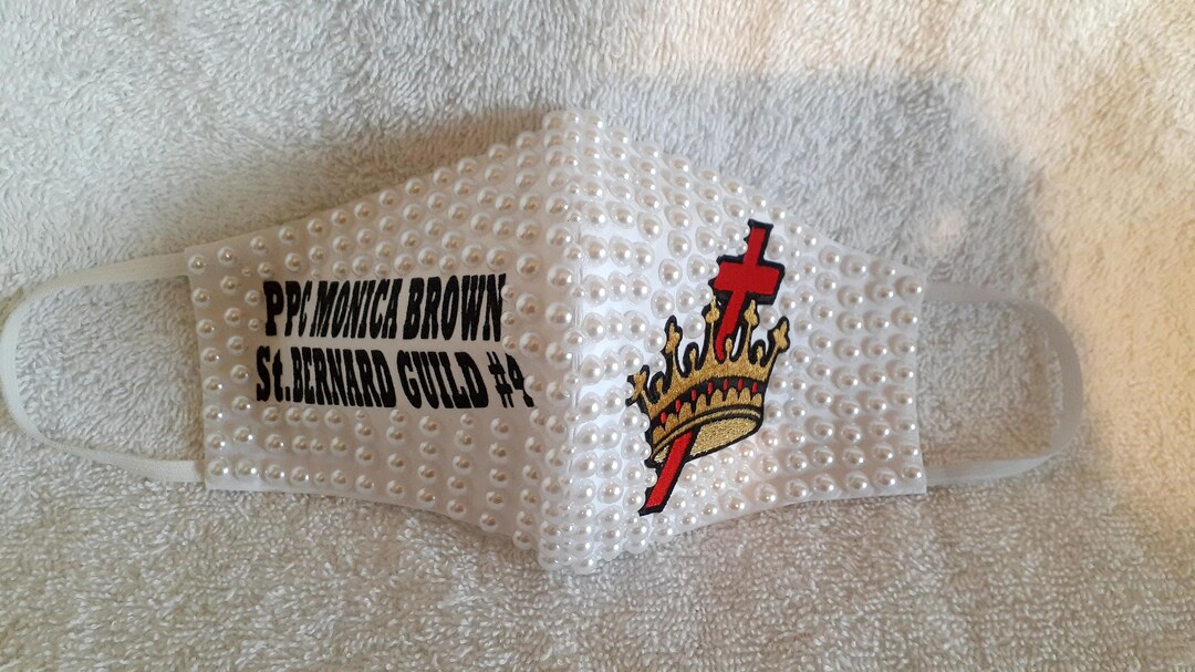 Cyrene Guild Crusaders Lady Knights Logo Emblem Pearls Face Mask - Etsy