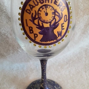 IBPOEW Daughters of the Elks Logo Rhinestone Trimmed Glassware - Etsy