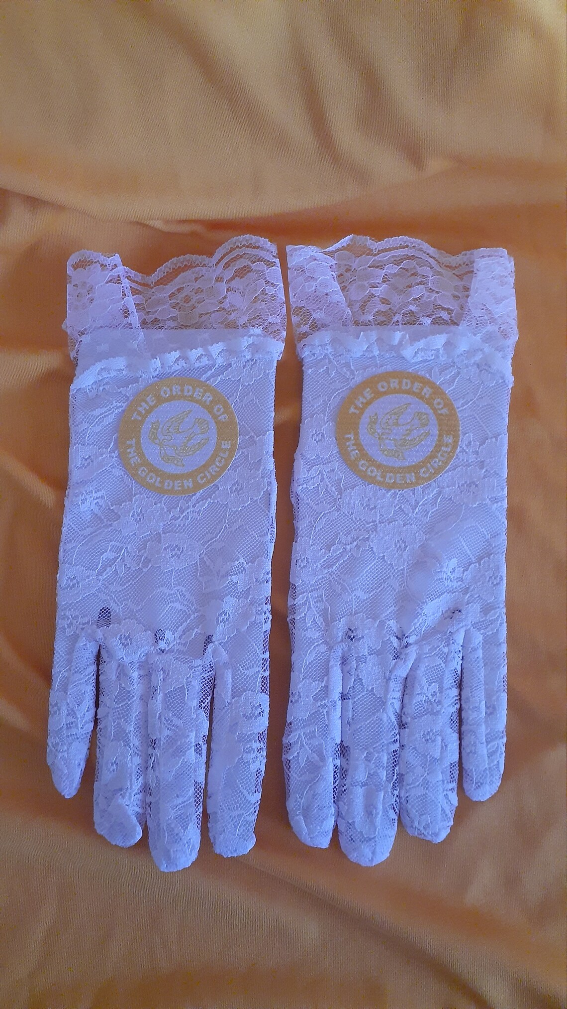 OGC - Order of the Golden Circle Logo Emblem White Lace Gloves - Etsy