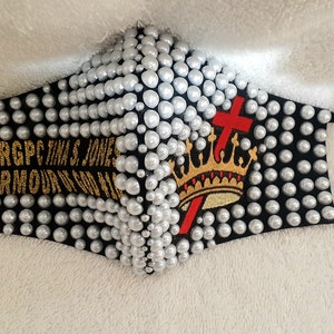 Cyrene Guild Crusaders Lady Knights Logo Emblem Pearls Face Mask - Etsy