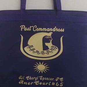 Past Commandress DOI PHA Daughter of Isis Logo Tote Bag With Sun - Etsy
