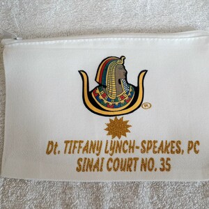 Past Commandress DOI Daughter PHA Logo With Sun Wristlet Zipper Pouch ...