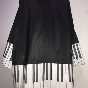 Hand Painted Silk Music Piano Keyboard Reversible Jacket by Designer ...