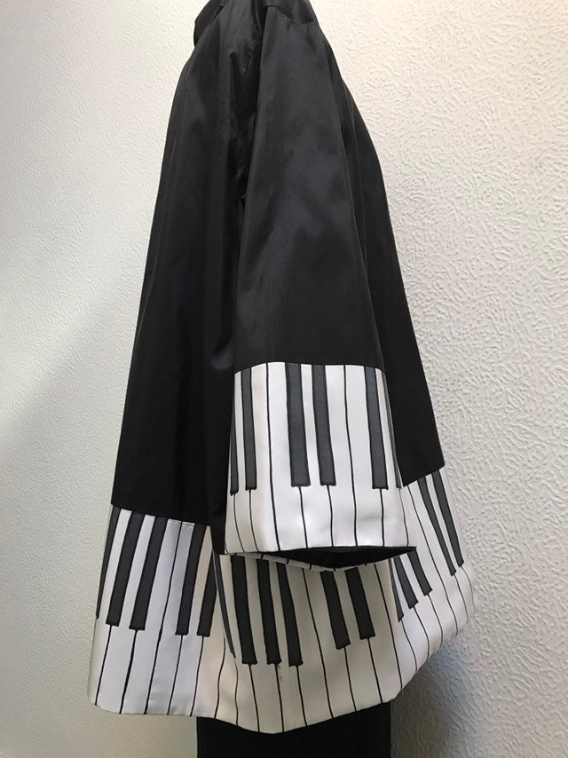 Hand Painted Silk Music Piano Keyboard Reversible Jacket by - Etsy