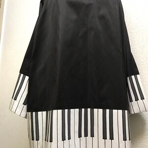 Hand Painted Silk Music Piano Keyboard Reversible Jacket by Designer ...