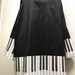 Hand Painted Silk Music Piano Keyboard Reversible Jacket by Designer ...