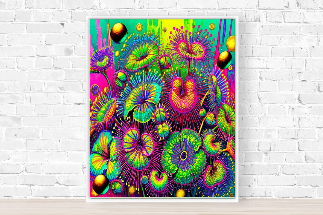 Sundew Painting, Watercolor Flower Painting, Botanical Prints ...