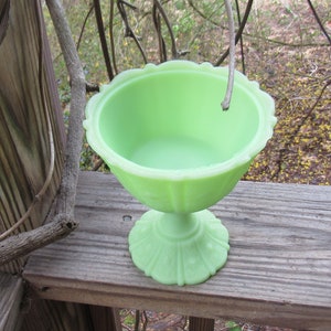 FENTON LIME GREEN Satin Custard Glass Candy Dish/compote With Lid - Etsy