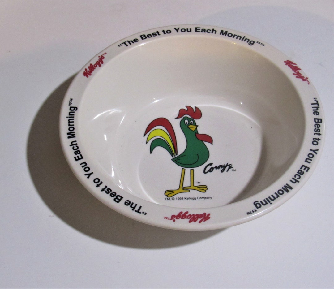 KELLOGGS CEREAL BOWL Corny Rooster - Etsy