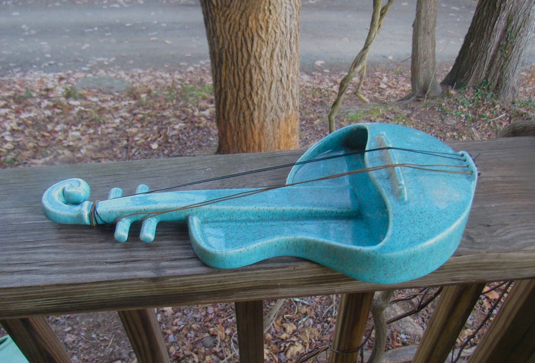 RED WING BLUE Violin Planter - Etsy