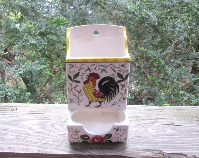Rooster and Roses Py Ucogco Kitchen Match Holder - Etsy