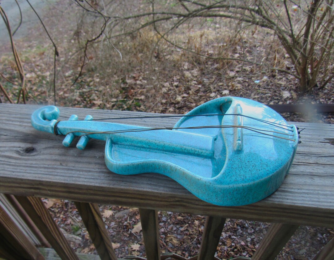 RED WING BLUE Violin Planter 13-1/2 Long - Etsy