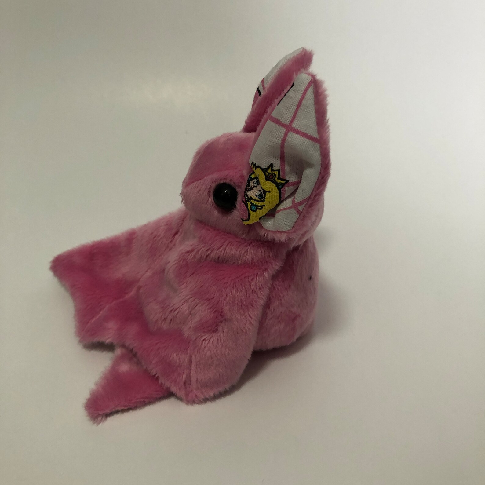 Pink Princess Peach Bat Plush Stuffed Animal Softie Made - Etsy